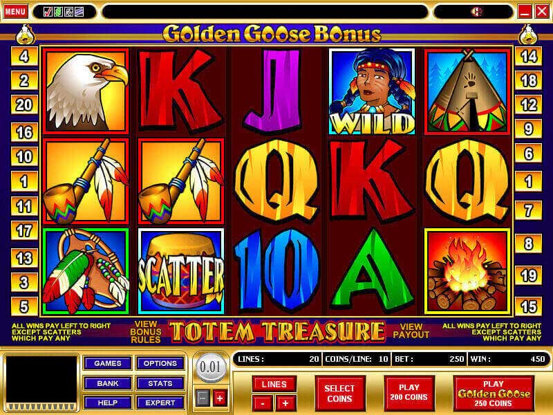 Play Slot Golden Goose: Totem Treasure by Microgaming