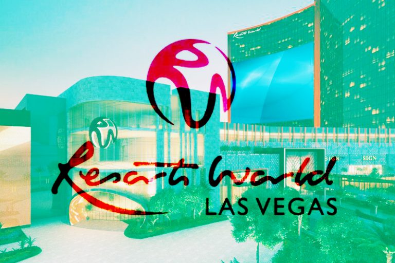 Resorts World Las Vegas Sign Now Up